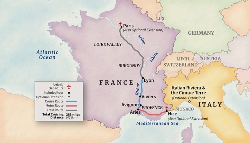 Rhone River On World Map